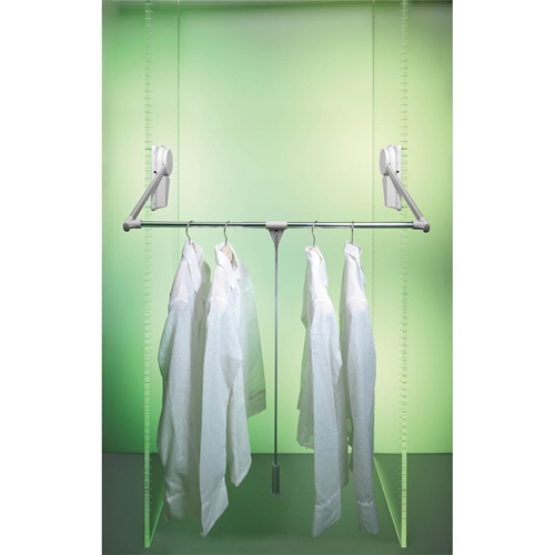 griffbereit24 - Kleiderlift Super-Lift grau verstellbar 750-1150mm 12 ...